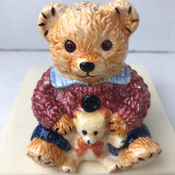 Dining | Vintage Ckao Ceramic Patches Teddy Bears Salt Pepper Shakers ...